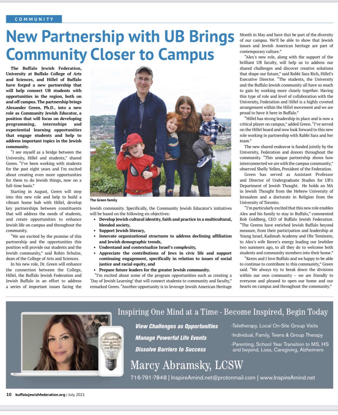 , Marcy Abramsky, LCSW, InspireAmind®️ Counseling, Licensed Clinical ...